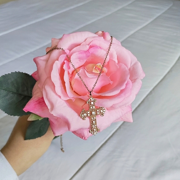 Macy's | Jewelry | Buy 4 Get Free Star Gaze Diamond Cross Necklace ...